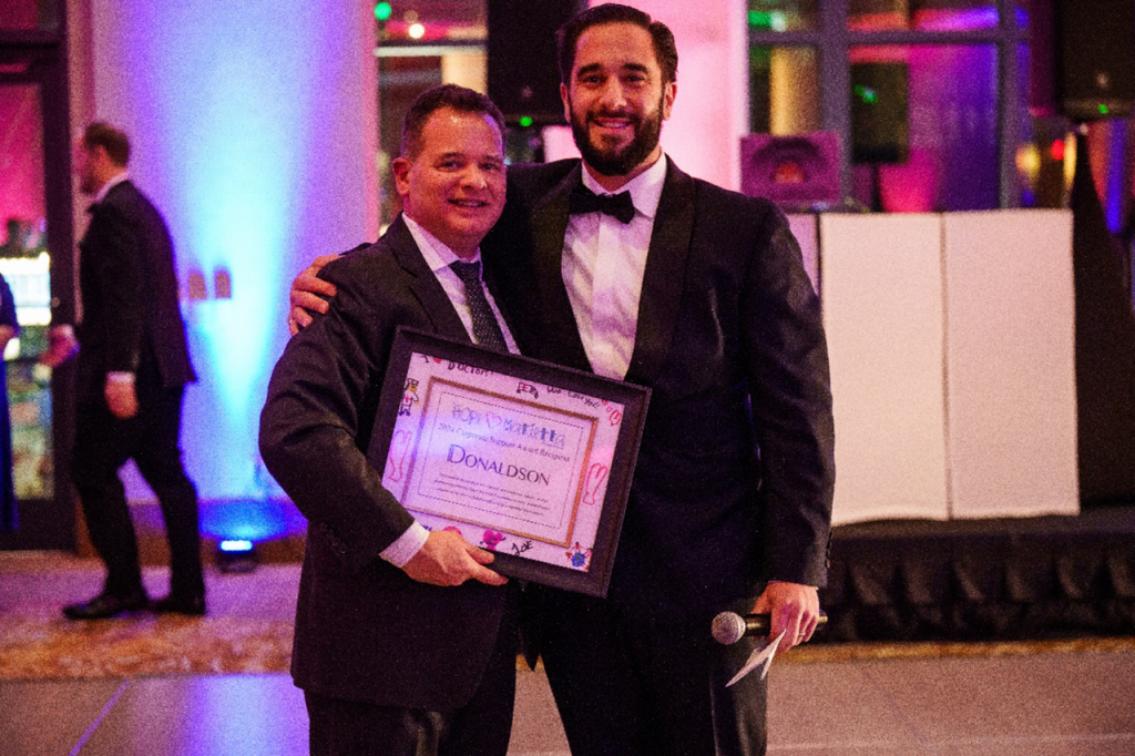 Donaldson Receives Corporate Support Award from Hope Marietta ...